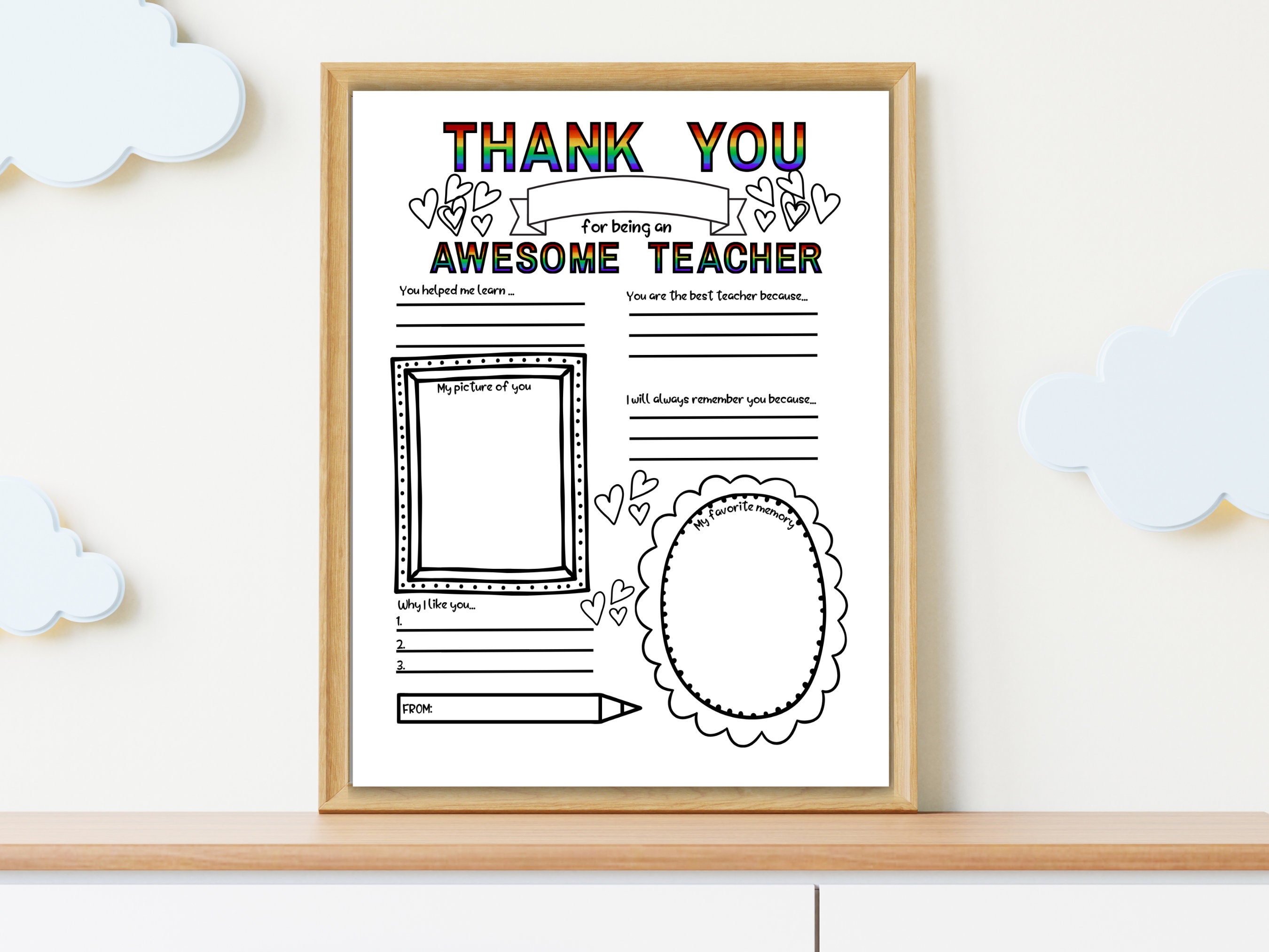 Teacher Appreciation Gift, Printable Teacher Appreciation Week Gift ...