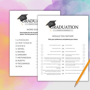 2024 Graduation Games, Graduation Games, Graduation Party Games ...