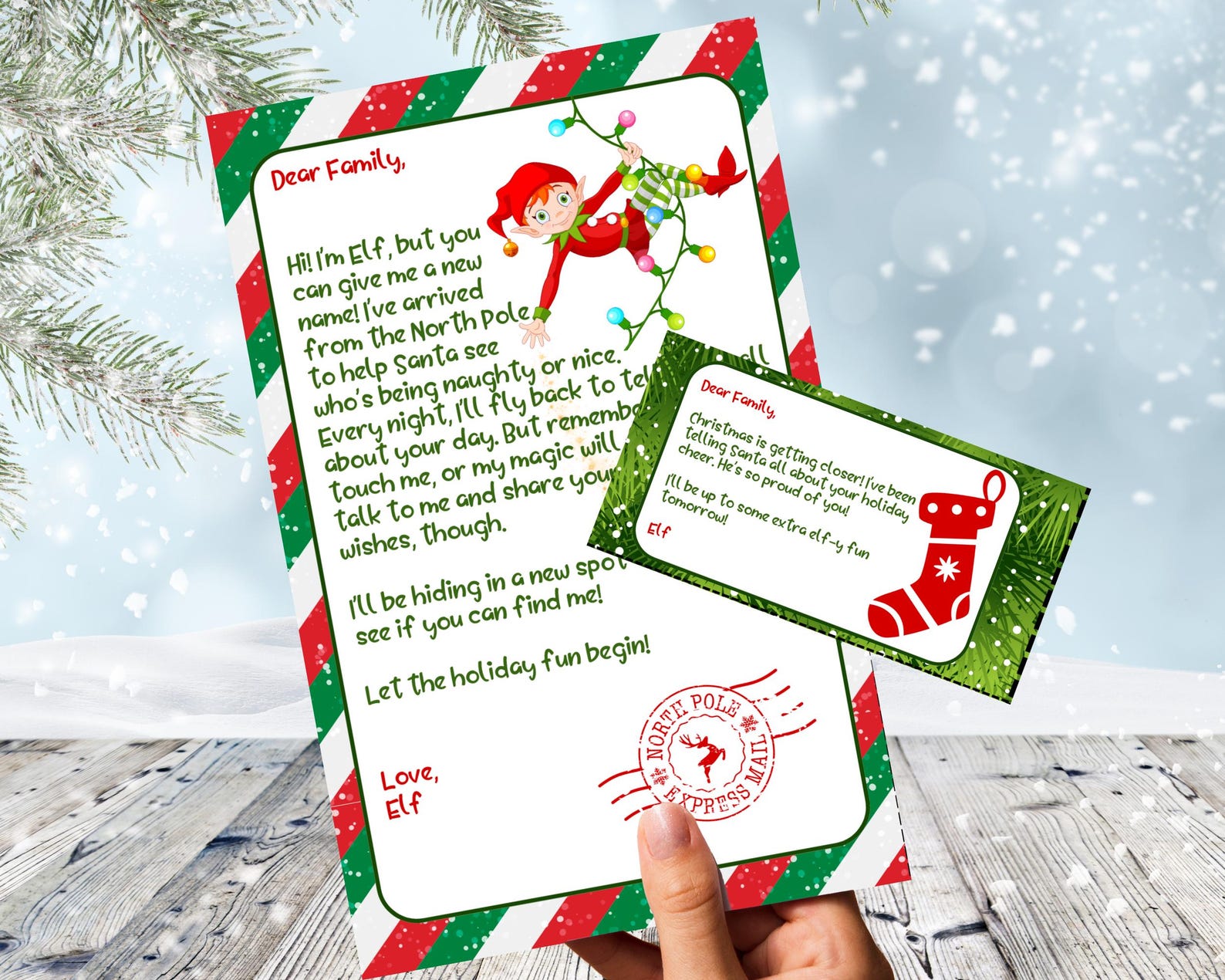 Printable Elf Arrival Letter, Return Letter, Elf Daily Letters, Elf ...