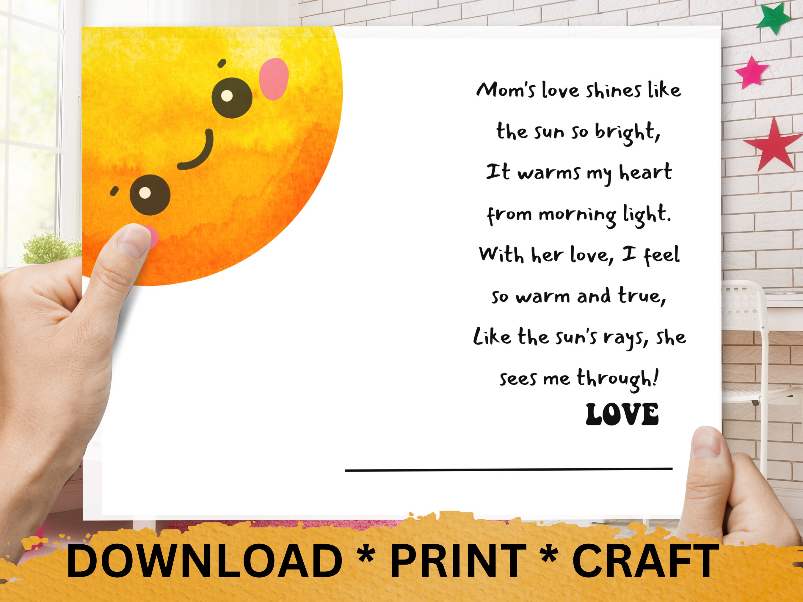 You Are My Sunshine Handprint Art, Sun Handprint, Sibling Handprint ...
