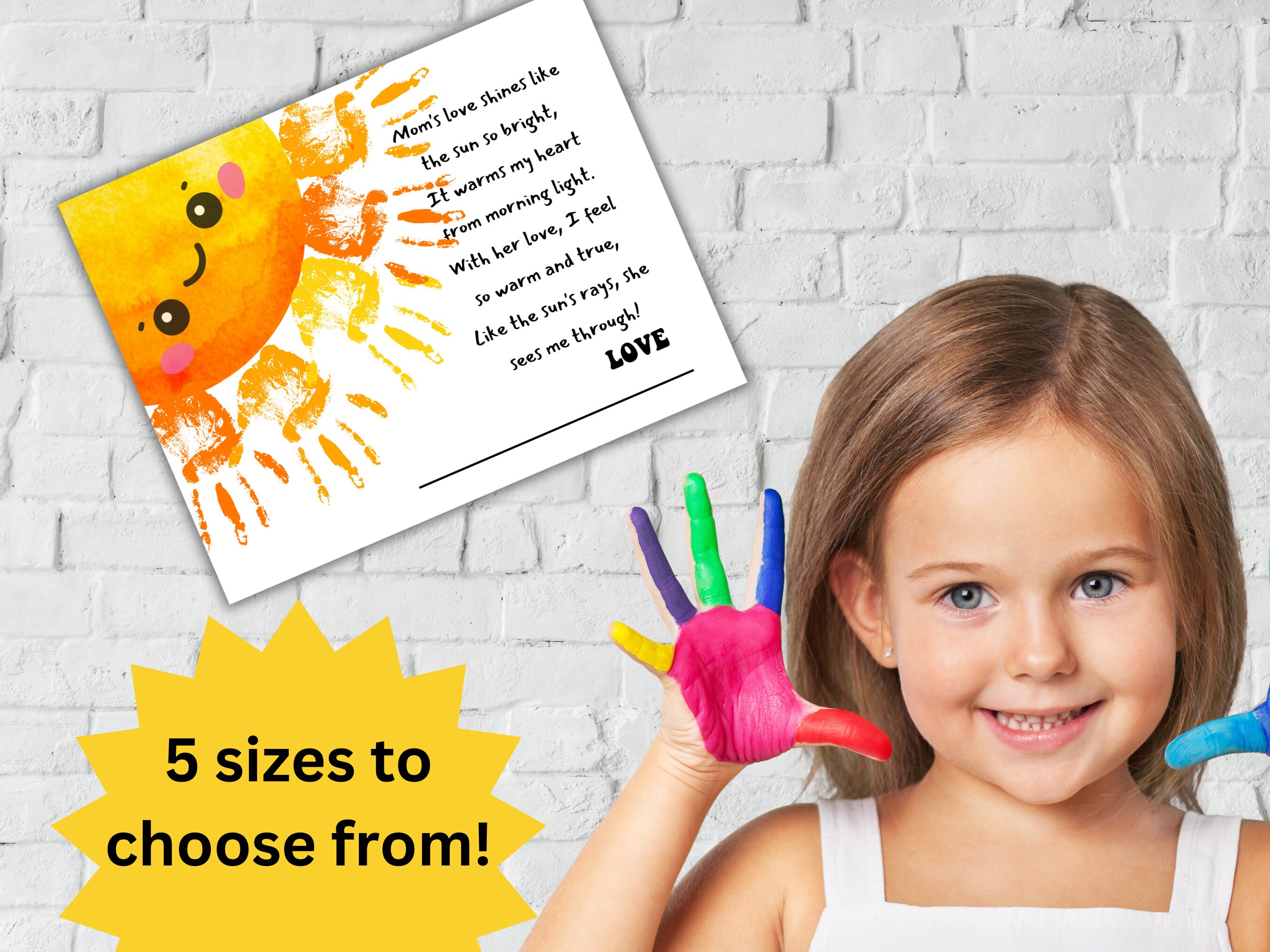 You Are My Sunshine Handprint Art, Sun Handprint, Sibling Handprint ...