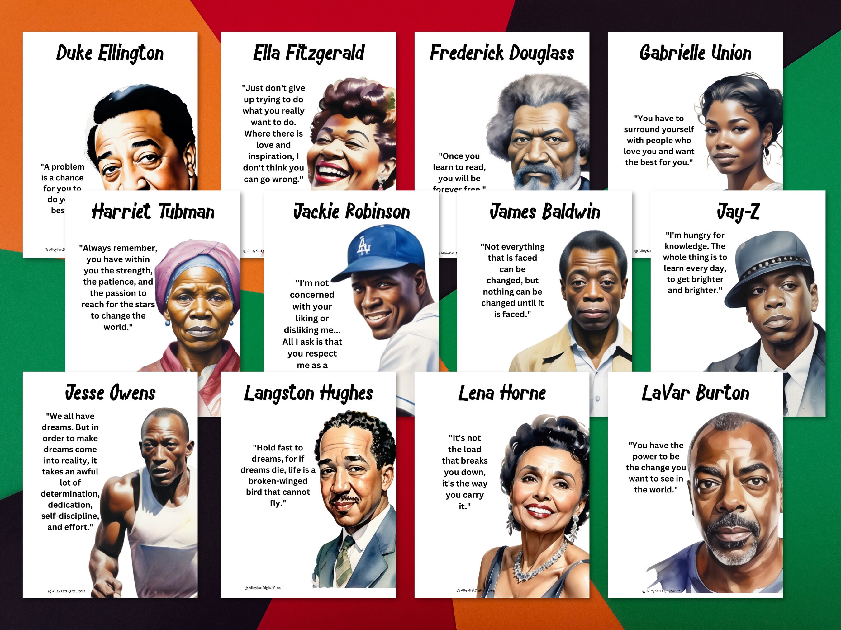 Black History Posters, Bulletin Board Display, Black History Decor ...