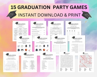 Printable Graduation Games, Selfie Scavenger Hunt 2024 Graduation Games ...