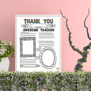 Teacher Appreciation Gift, Printable Teacher Appreciation Week Gift ...