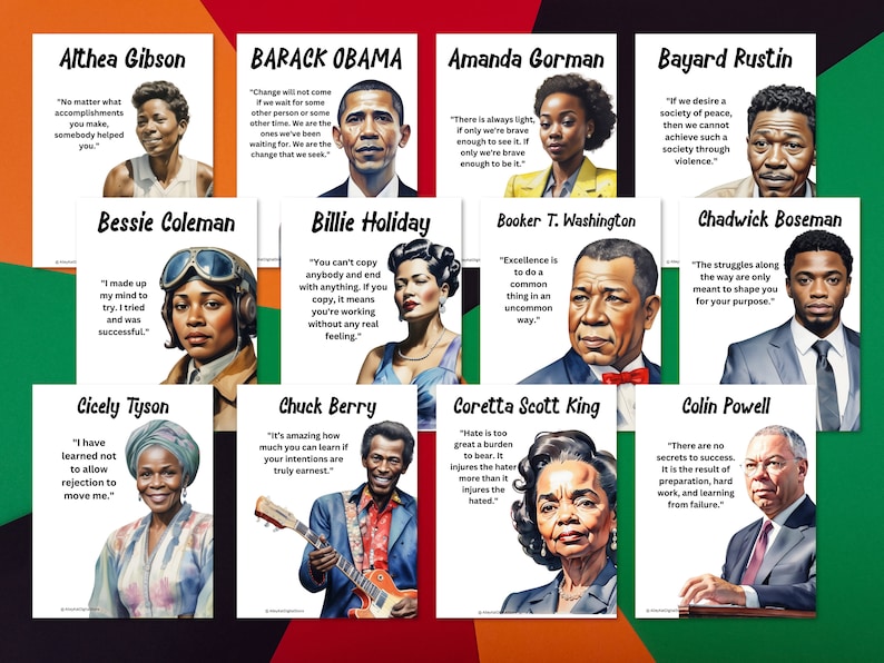 Black History Posters, Bulletin Board Display, Black History Decor ...