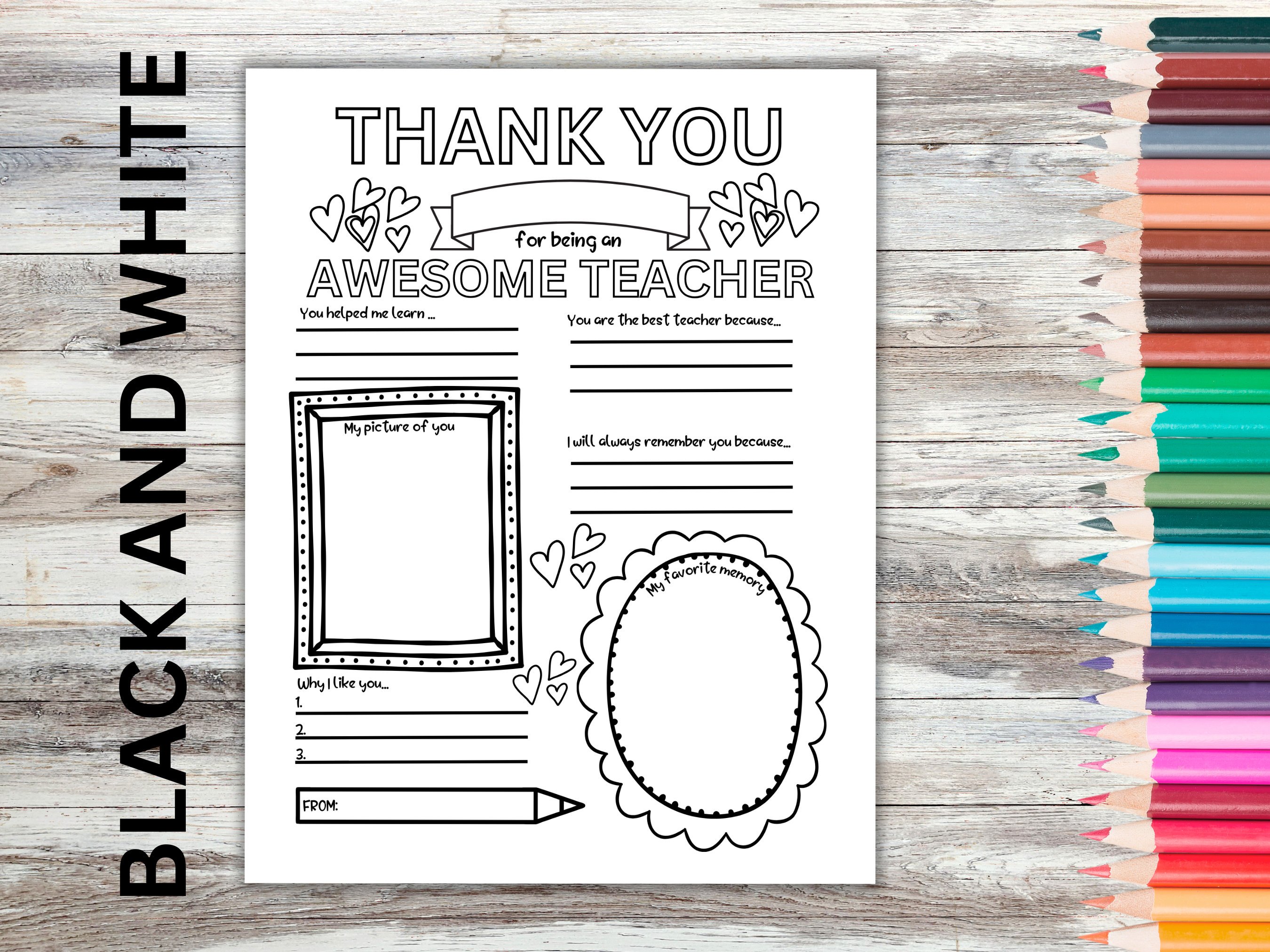 Teacher Appreciation Gift, Printable Teacher Appreciation Week Gift ...