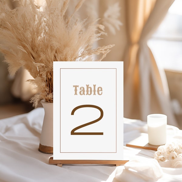 Western Table Number - Etsy