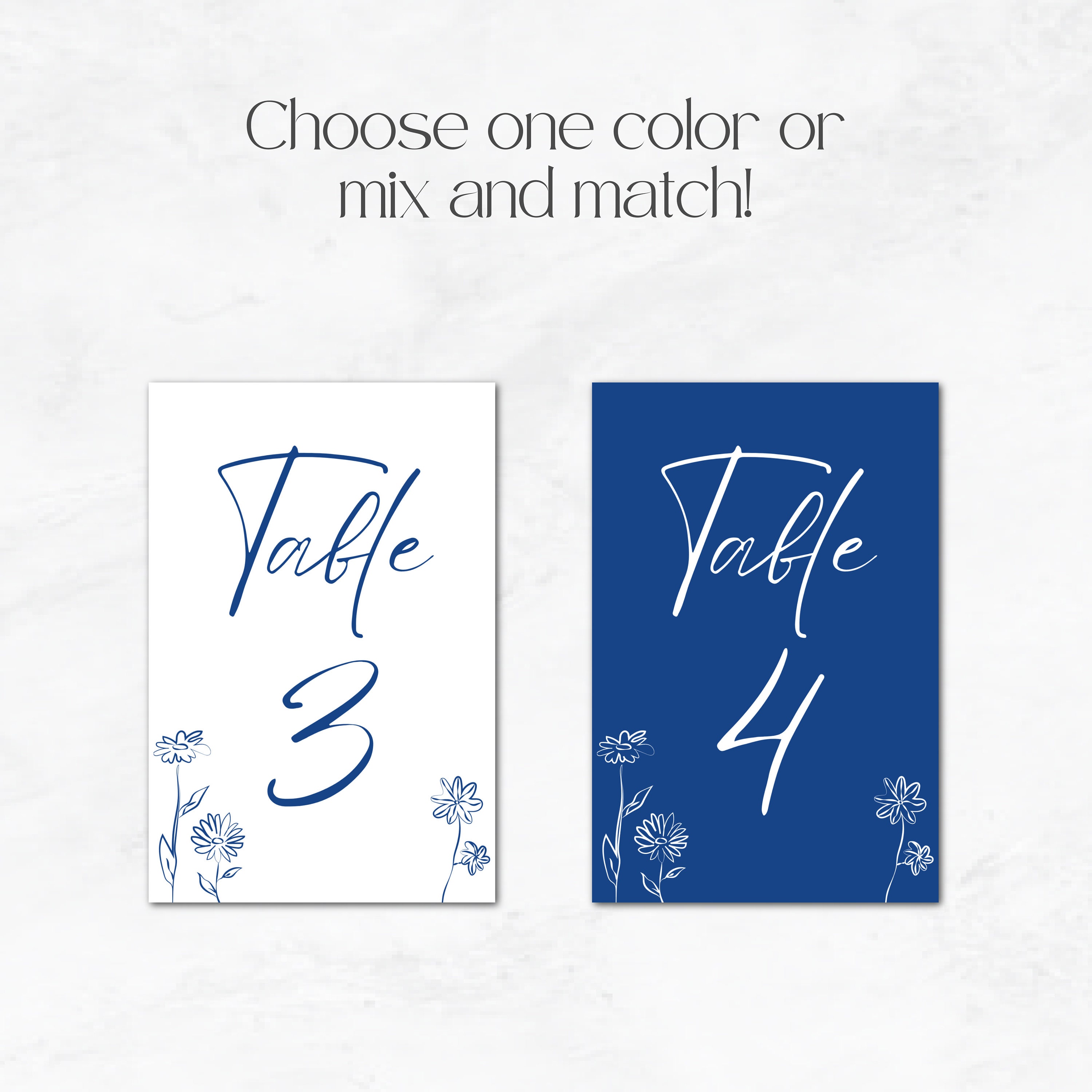 Wedding Table Number Template - Vintage, Romantic, Handwritten ...