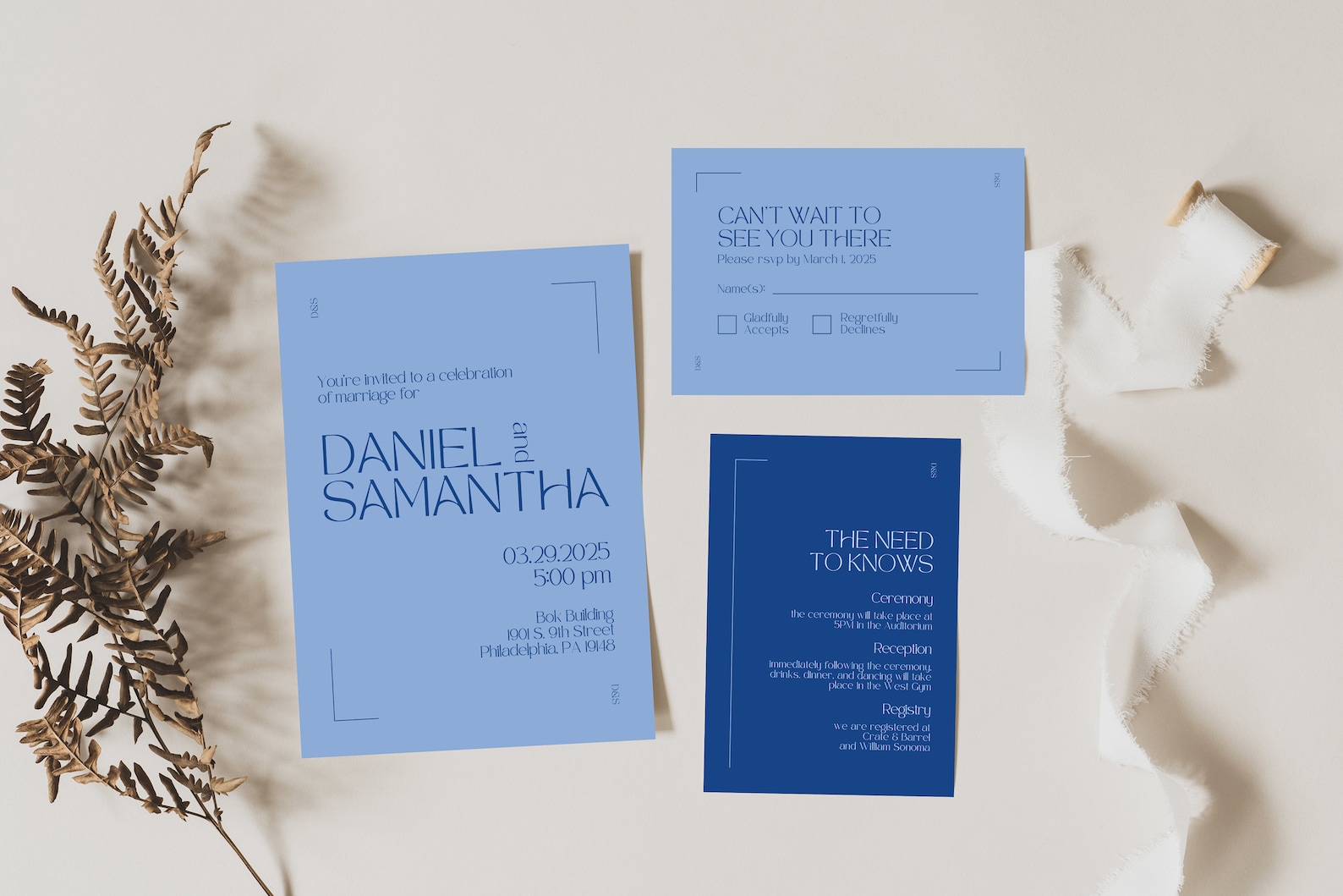 Wedding Invitation Suite Template Modern, Bold, Colorful Aesthetic ...