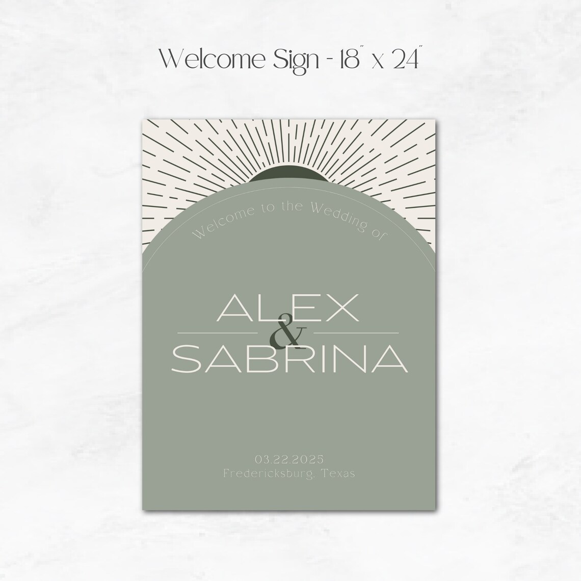 Western Wedding Welcome Sign Template - Rustic, Boho Aesthetic ...