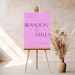 Wedding Welcome Sign Template - Modern, Bold, Colorful Aesthetic ...
