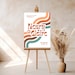 Wedding Welcome Sign Template - Groovy, Retro Aesthetic - Editable ...