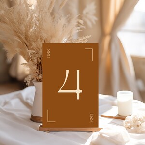 Wedding Table Number Template - Modern, Bold, Colorful Aesthetic ...