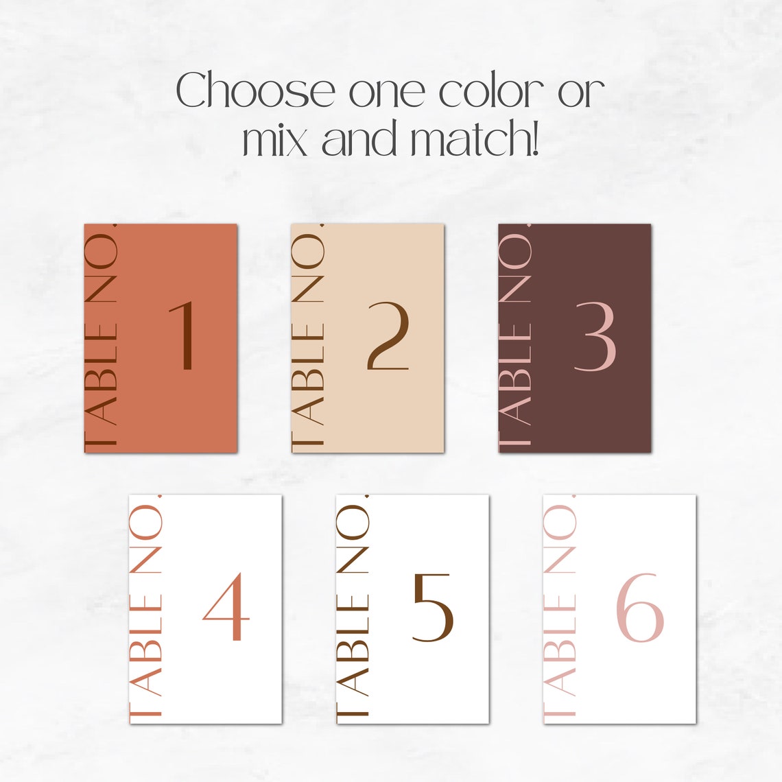 Wedding Table Number Template - Modern, Boho Aesthetic - Editable ...