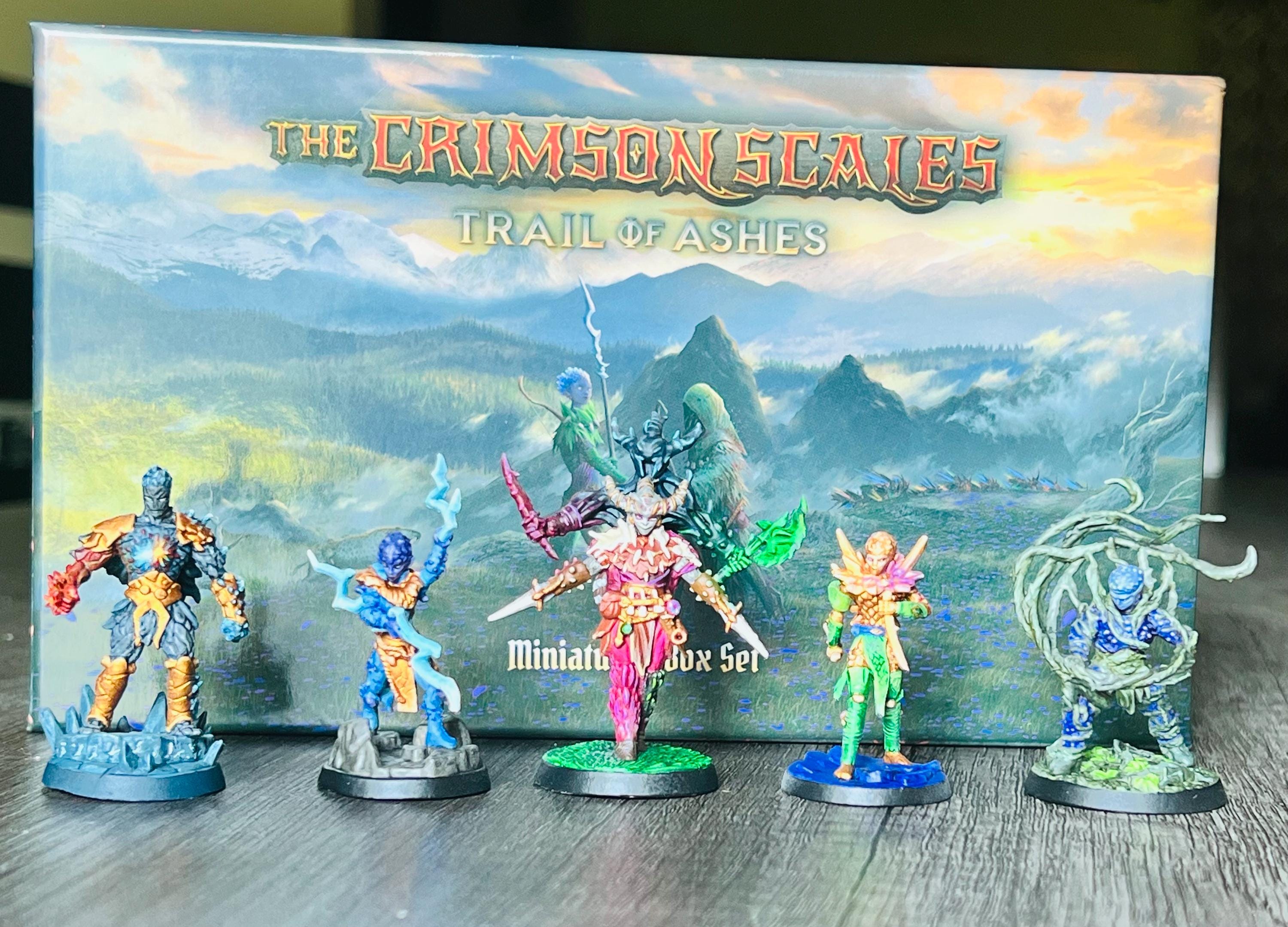Painting Commission Crimson Scales - Tabletop Game Miniatures, Board ...