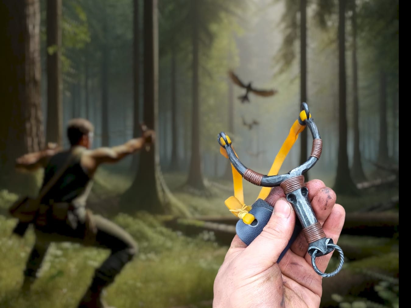 Handmade Slingshot Handcrafted Solid Steel Slingshots – Feel the Power ...
