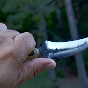 Hand-forged Karambit Knife - Complete With Genuine Leather Sheath - Etsy