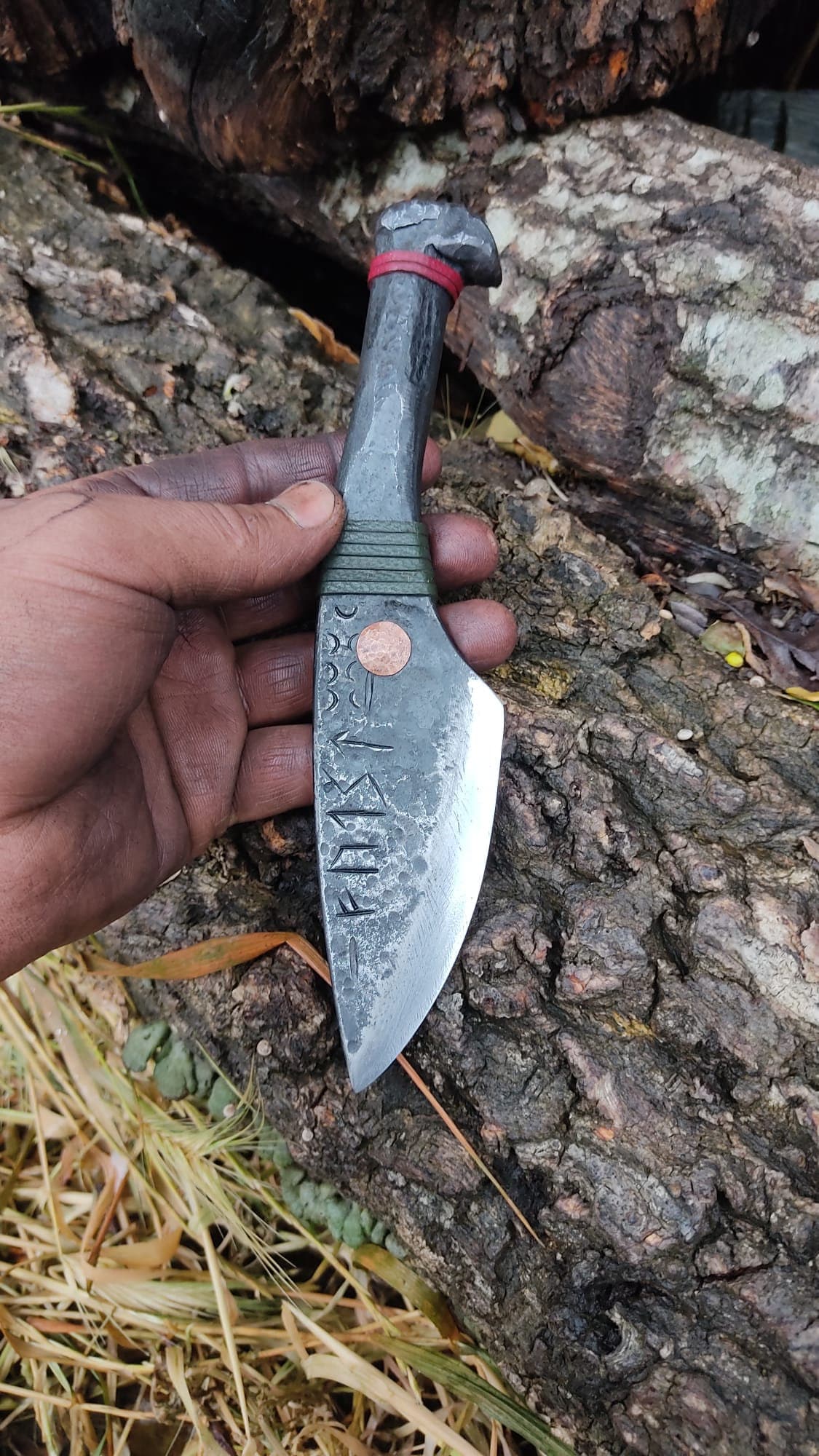 Primitive Style Hand Forged Custom Knife - Etsy