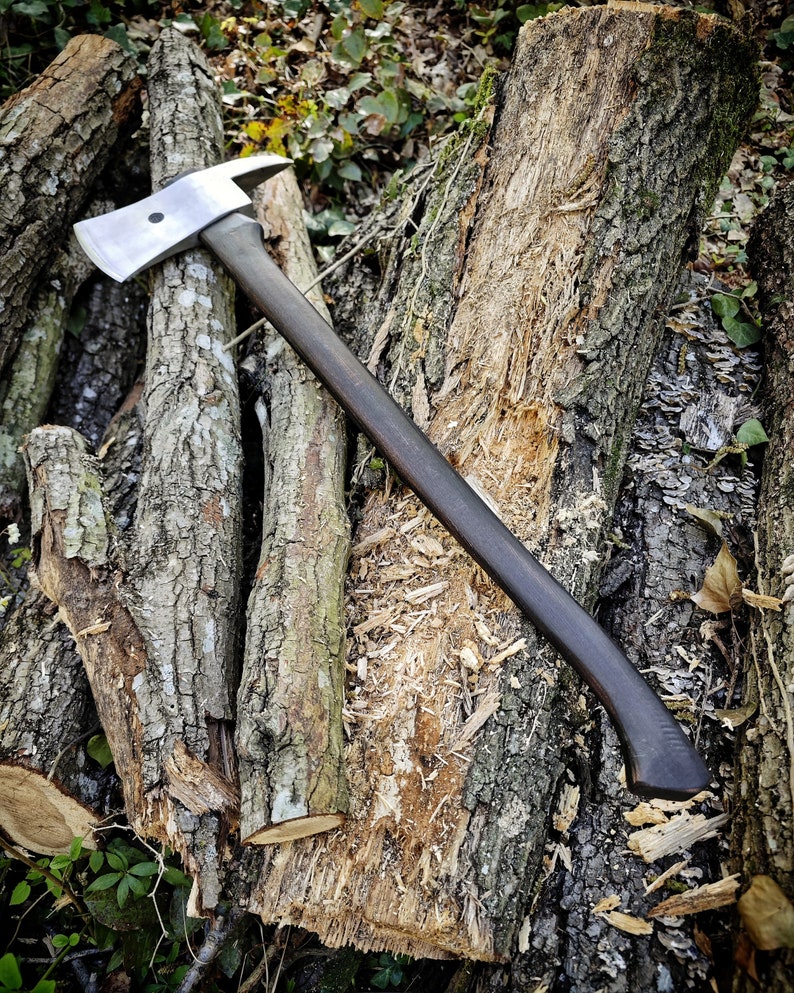 Hand Forged Rescuie Blacksmith Axe With Leather Sheath - Etsy