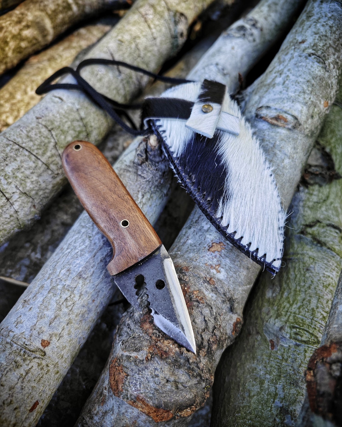 Primitive Shark Blacksmith Handmade Neck Knife - Etsy