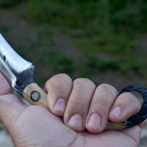 Hand-forged Karambit Knife - Complete With Genuine Leather Sheath - Etsy