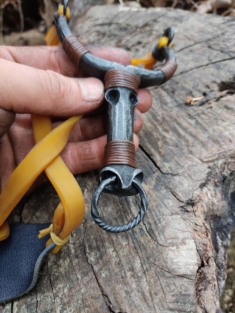 Handmade Slingshot Handcrafted Solid Steel Slingshots – Feel the Power ...