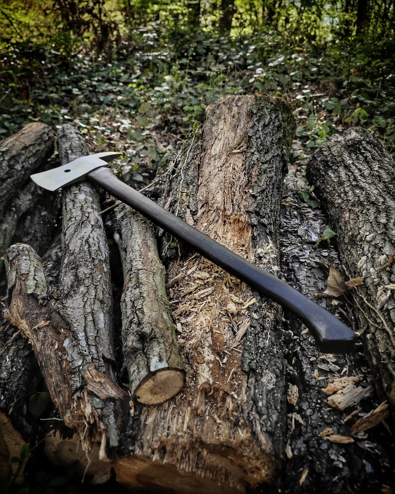 Hand Forged Rescuie Blacksmith Axe With Leather Sheath - Etsy