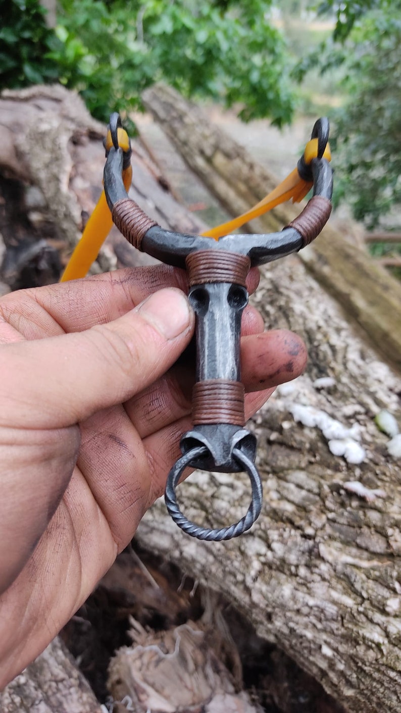 Handmade Slingshot Handcrafted Solid Steel Slingshots – Feel the Power ...