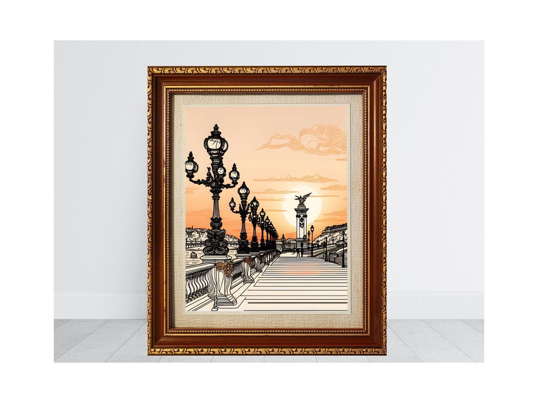 Paris Wallart, Travel Wallarts, Paris Architecture Wallart, Bridge ...