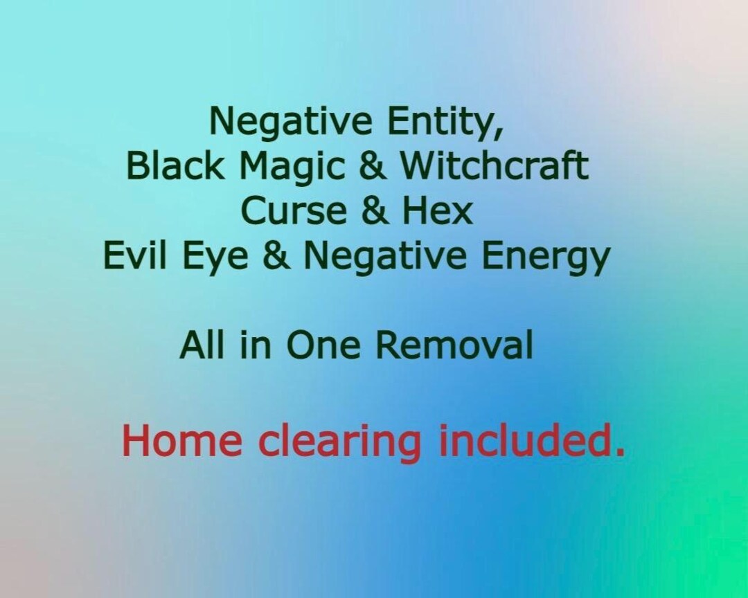 Curse and Hex, Black Magic, Witchcraft , Negative Entity Removal With Phsychic Reading Report - Etsy