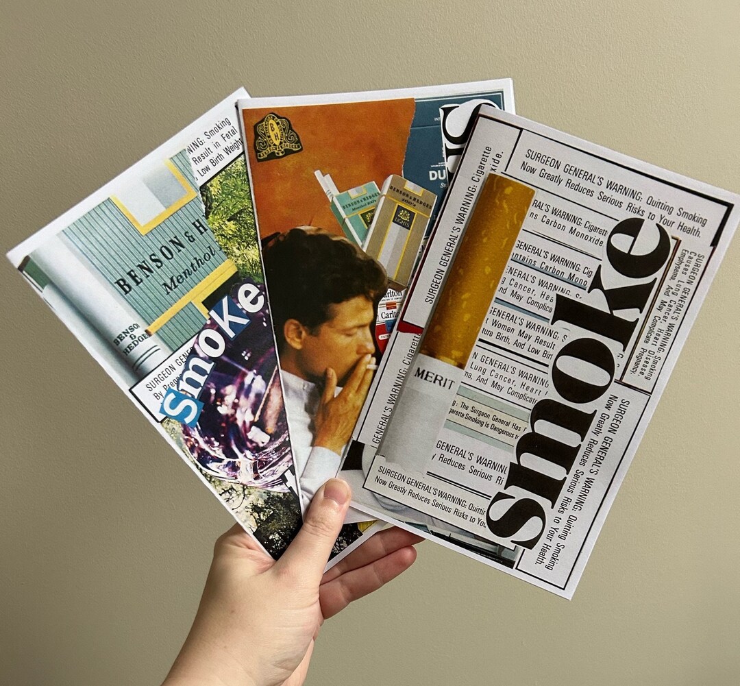 SMOKE 3 Collage Art Zine Set - Etsy