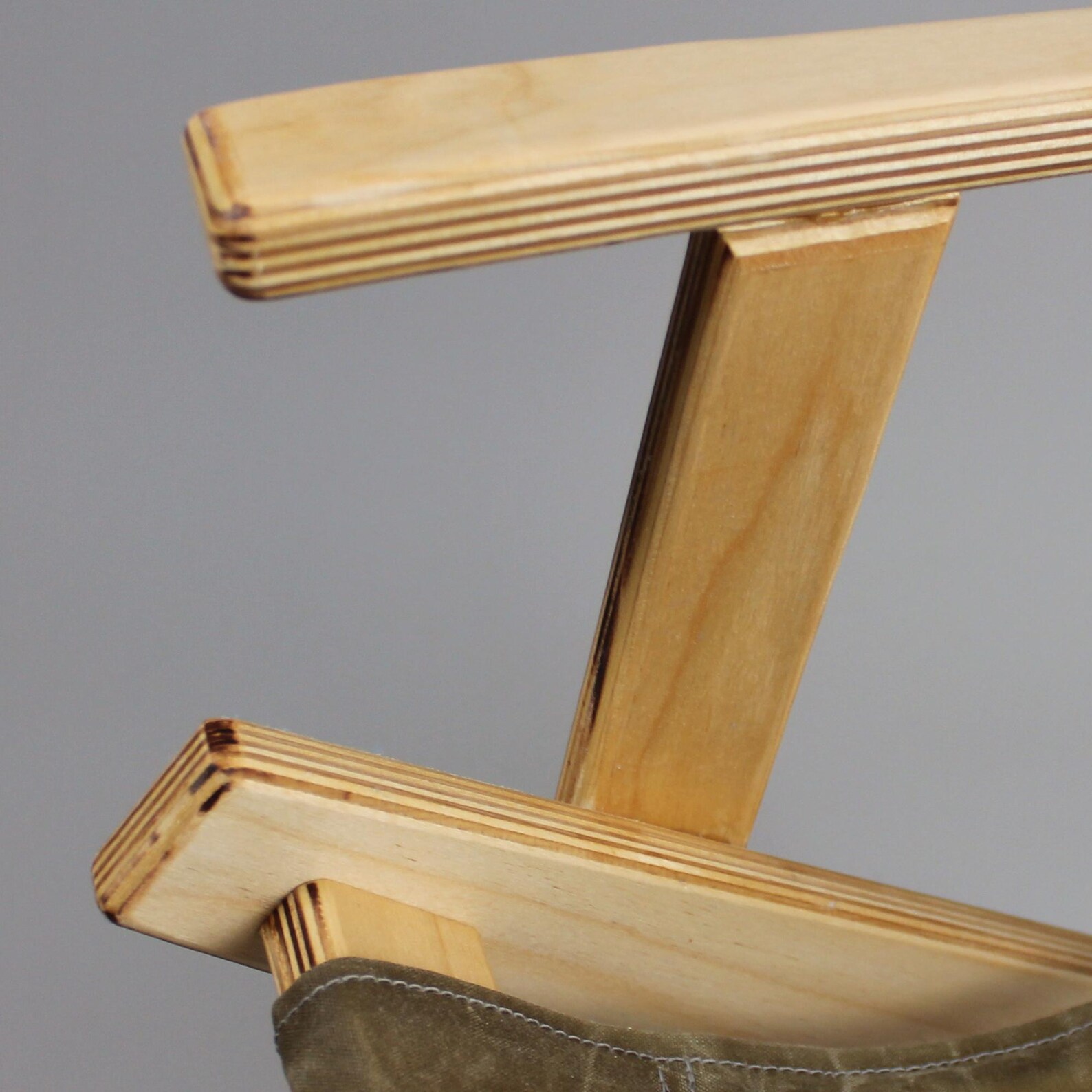 Plywood Sling Chair- Brown Waxed Canvas - Etsy