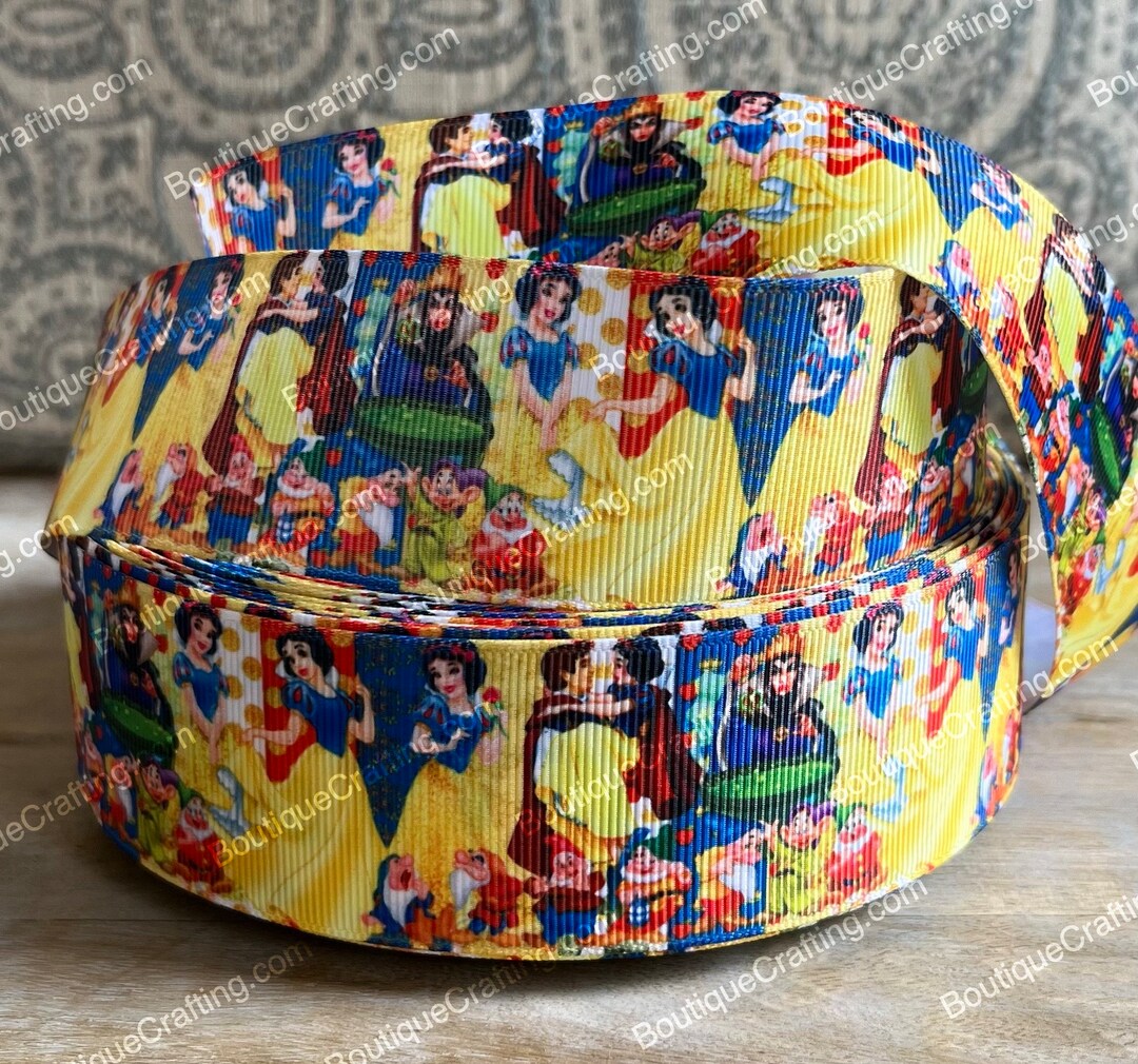 Disney Snow White Ribbon High Quality Grosgrain Ribbon by the Yard 1.5 ...