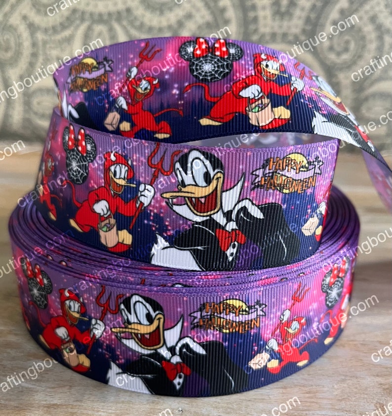 Disney Halloween Ribbon High Quality Grosgrain Ribbon by the Yard 1 & 1 ...