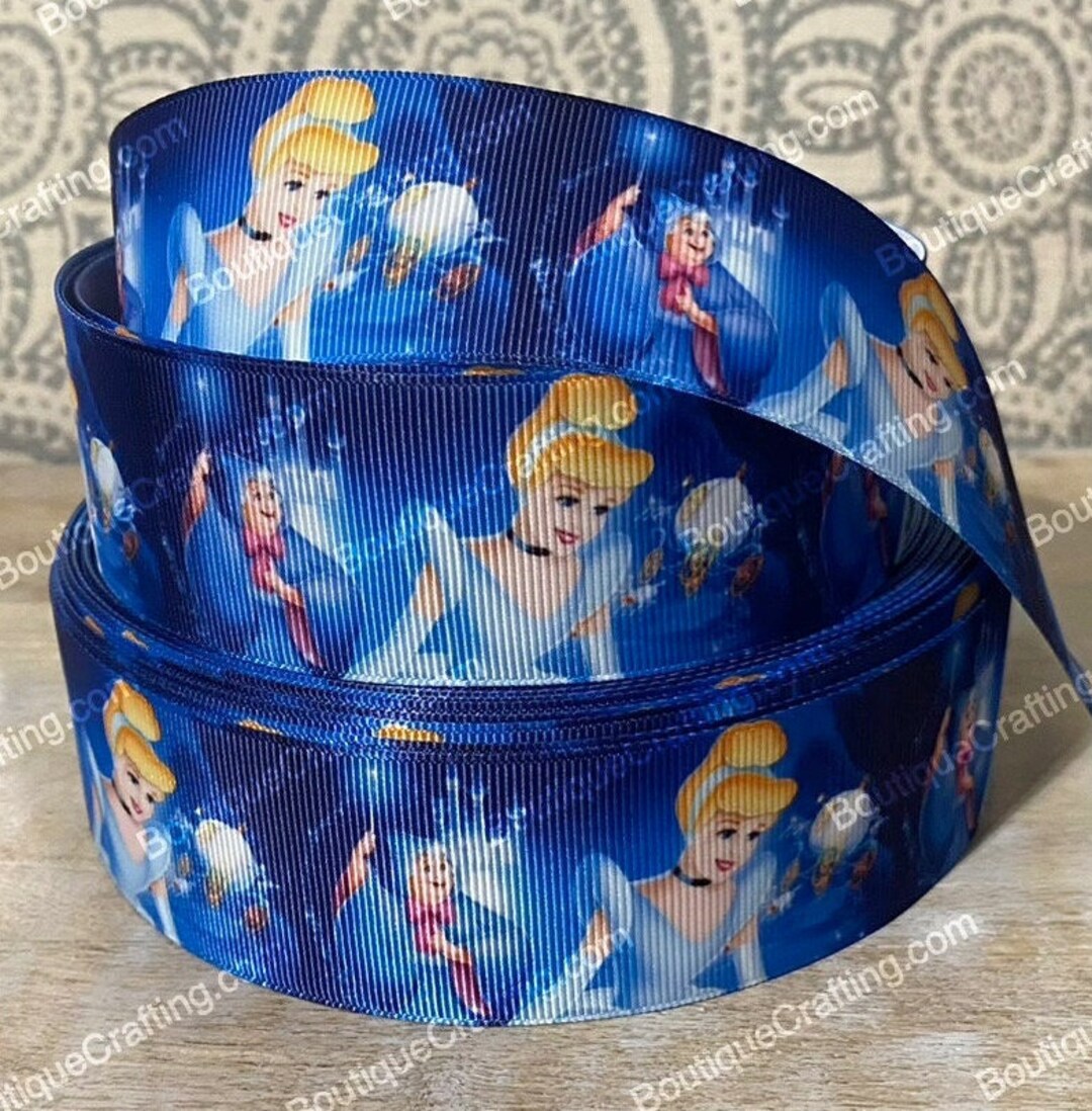Disney Cinderella Ribbon High Quality Grosgrain Ribbon by the Yard 1 ...