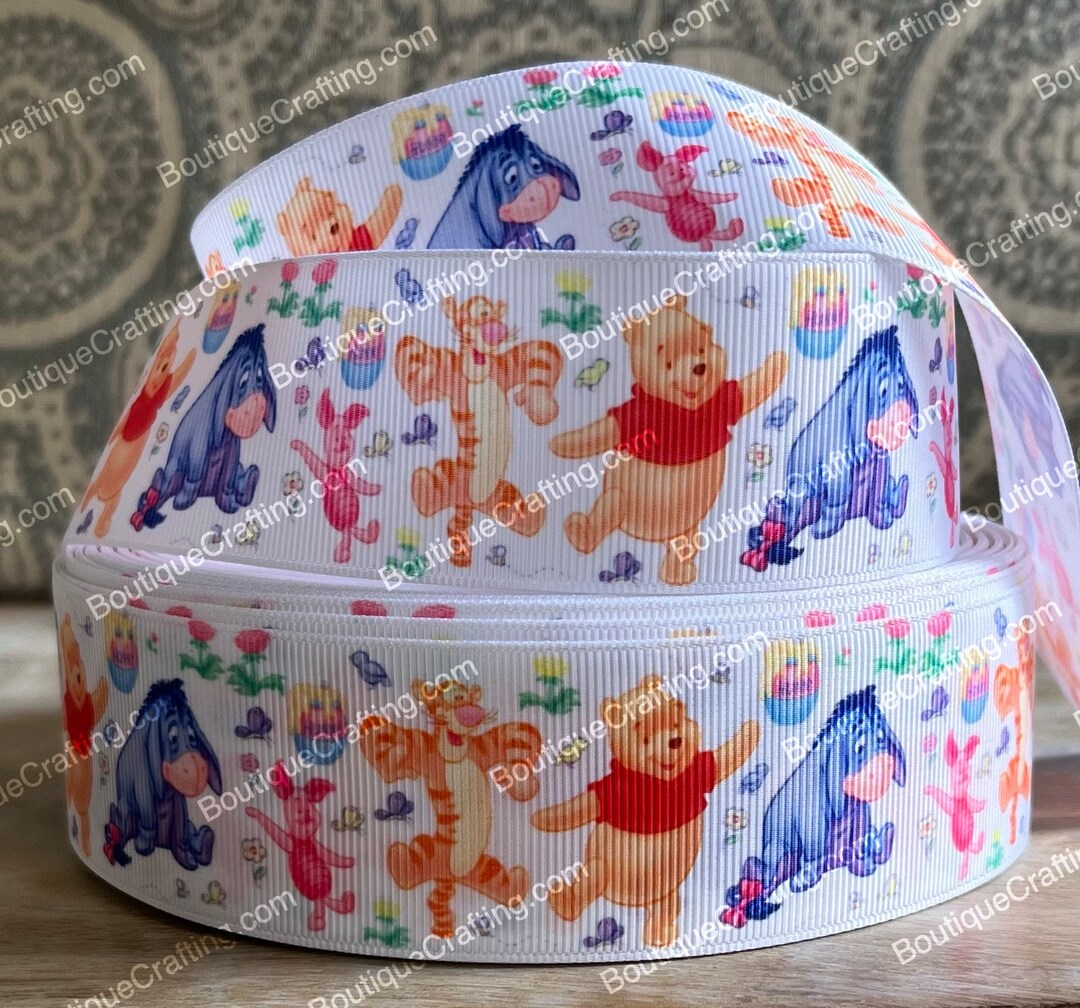 Disney Winnie the Pooh Ribbon High Quality Grosgrain Ribbon by the Yard ...