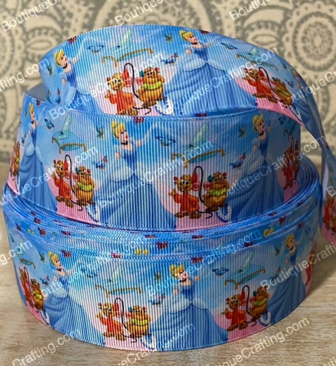 Disney Cinderella Ribbon High Quality Grosgrain Ribbon by the Yard 1 ...