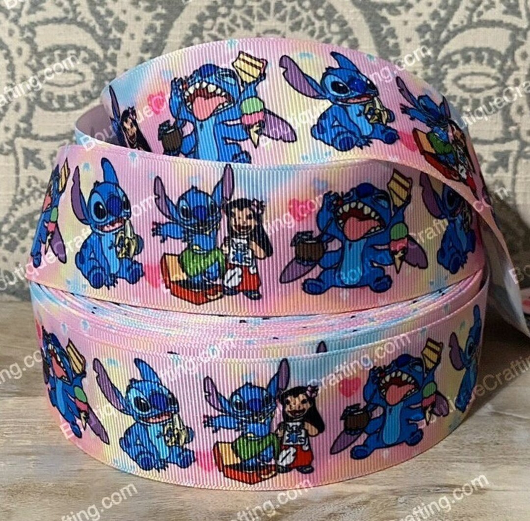 Disney Lilo and Stitch Ribbon High Quality Grosgrain Ribbon by the Yard ...