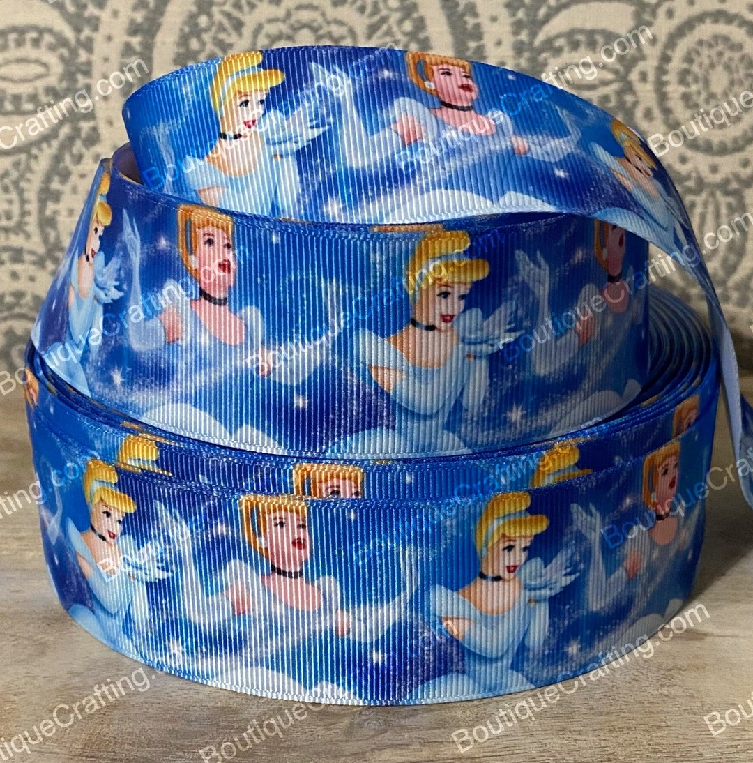 Disney Cinderella Ribbon High Quality Grosgrain Ribbon by the Yard 1 ...