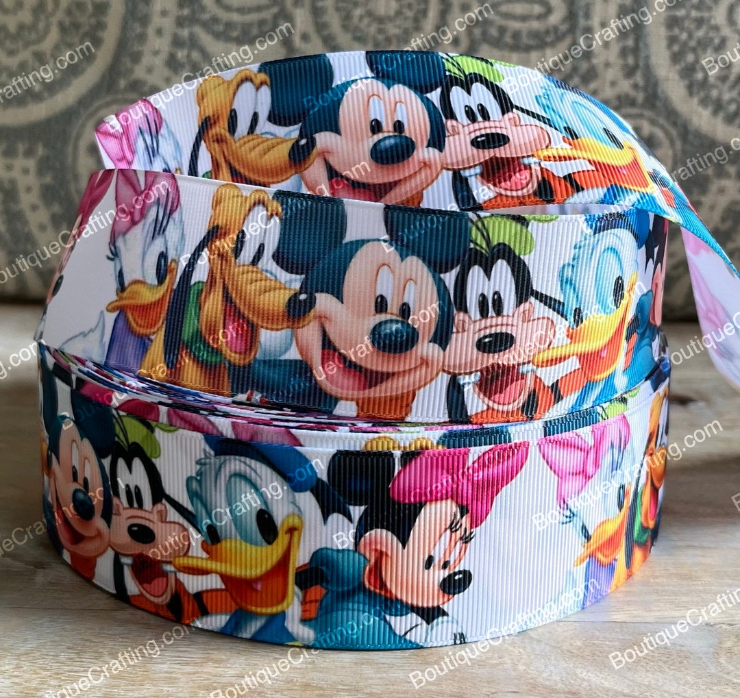 Disney Character Ribbon High Quality Grosgrain Ribbon by the Yard 1", 1 ...