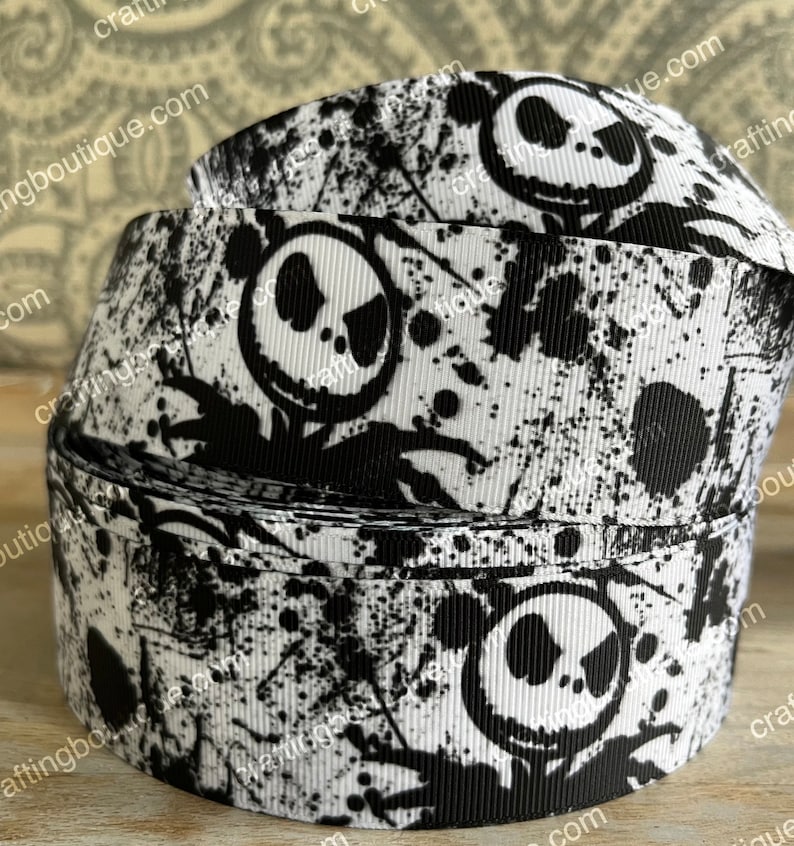 Nightmare Before Christmas Ribbon High Quality Grosgrain Ribbon by the ...