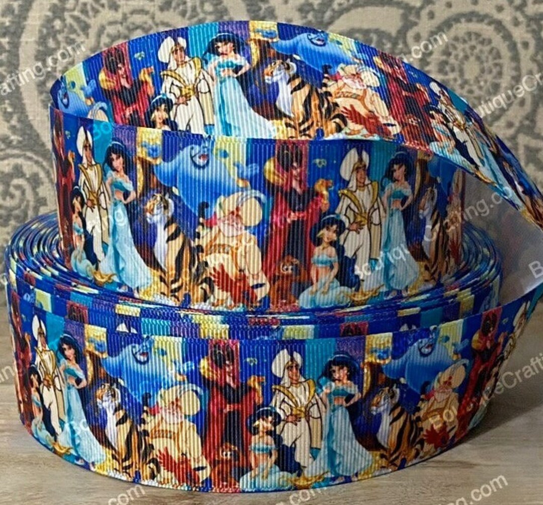 Disney Aladdin Ribbon High Quality Grosgrain Ribbon by the Yard 1.5 ...