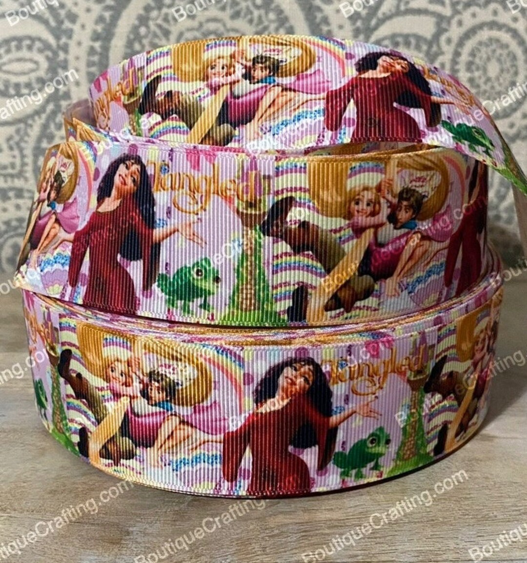 Disney Tangled Ribbon High Quality Grosgrain Ribbon by the Yard 1", 1.5 ...