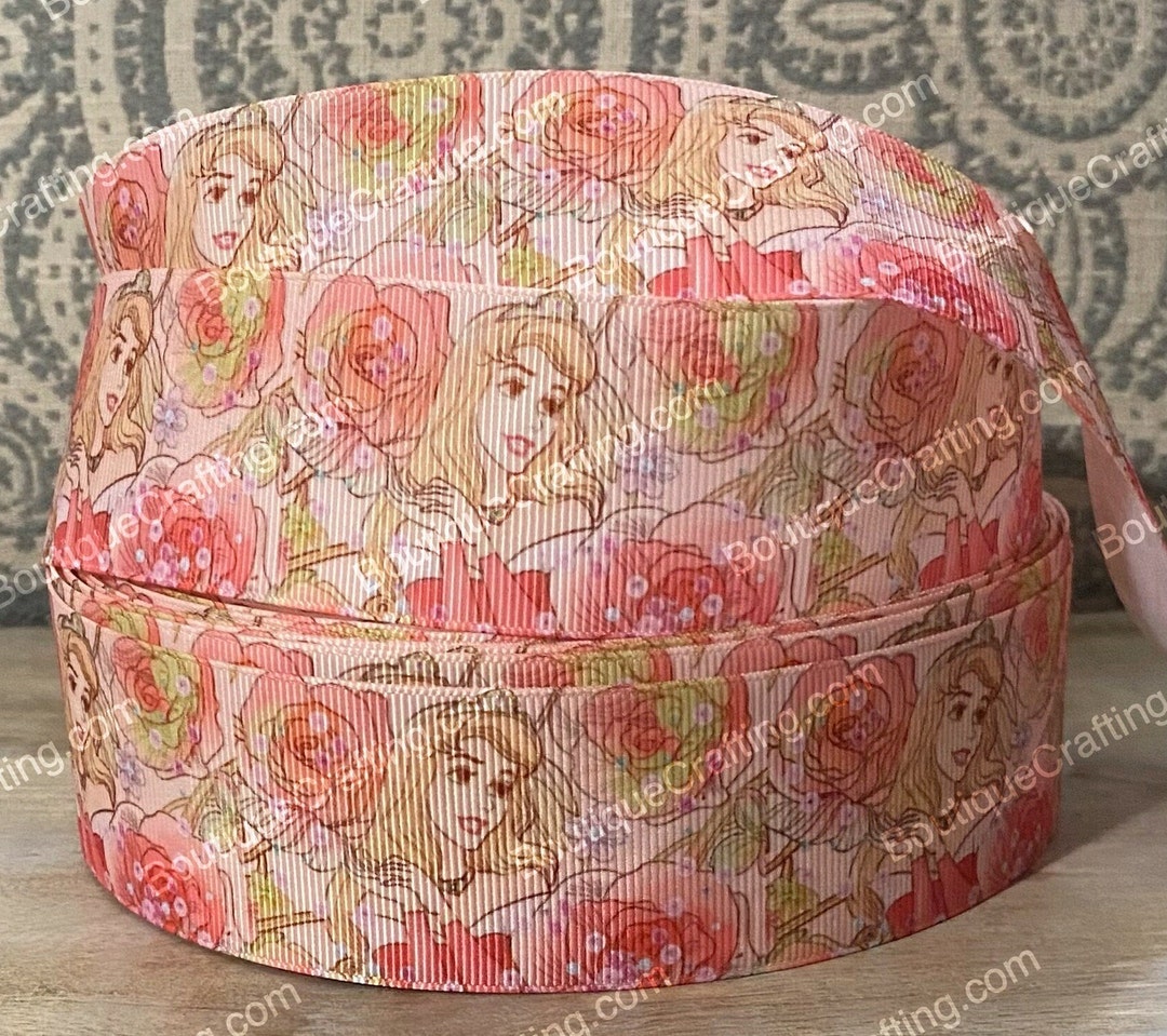 Disney Princess Aurora Ribbon High Quality Grosgrain Ribbon by the Yard ...