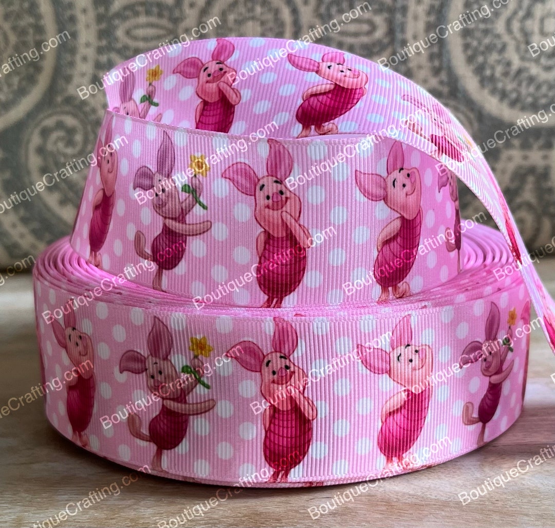 Disney Piglet Ribbon High Quality Grosgrain Ribbon by the Yard 1", 1.5 ...