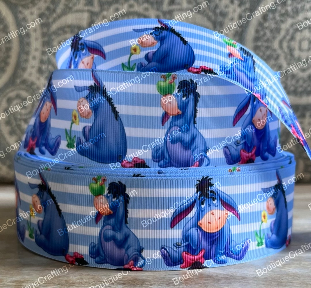 Disney Eeyore Ribbon High Quality Grosgrain Ribbon by the Yard 1", 1.5 ...