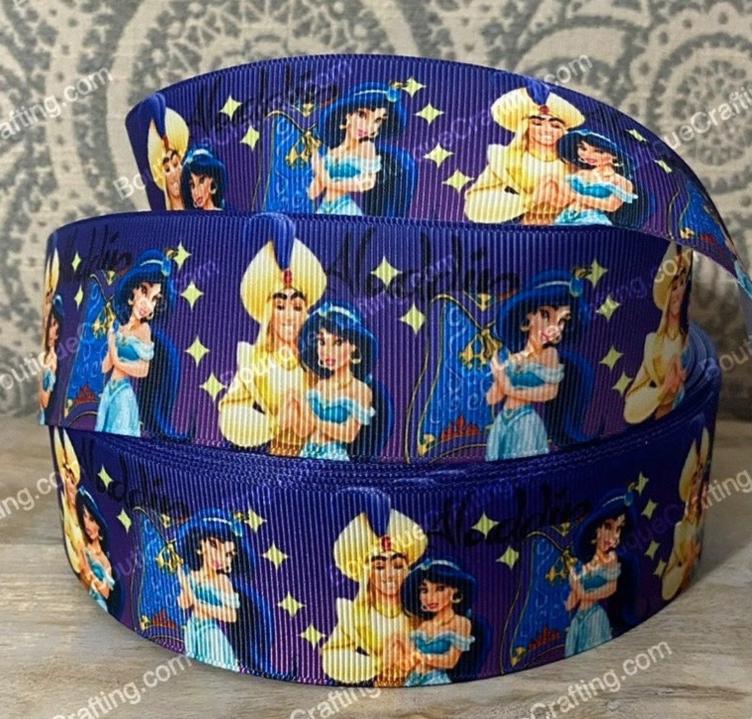 Disney Aladdin Ribbon High Quality Grosgrain Ribbon by the Yard 1", 1.5 ...