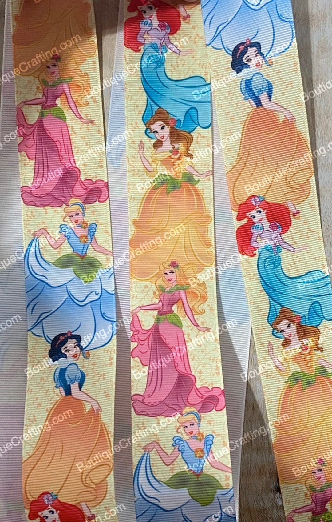 Disney Princess Ribbon High Quality Grosgrain Ribbon by the Yard 1" and ...