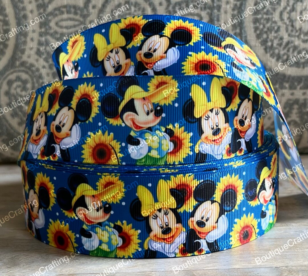 Disney Mickey & Minnie Mouse Ribbon High Quality Grosgrain Ribbon by ...