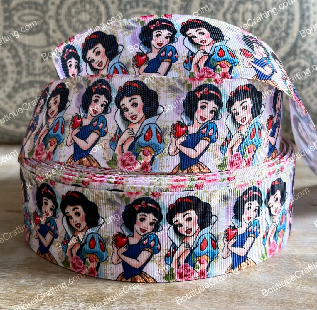 Disney Snow White Ribbon High Quality Grosgrain Ribbon by the Yard 1 ...